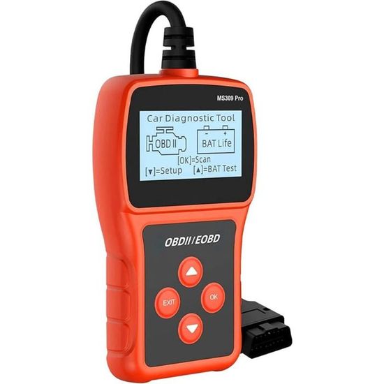 MS309PRO OBD2 Scanner Universel Lecteur de Code d'erreur de Moteur, Outil de Diagnostic Can pour ...