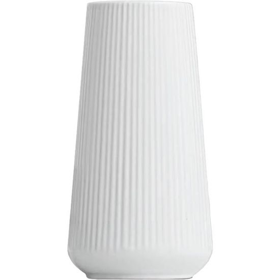 Vase Blanc En Ceramique, Petit Vase À Fleurs Moderne Decoratif De Table ...