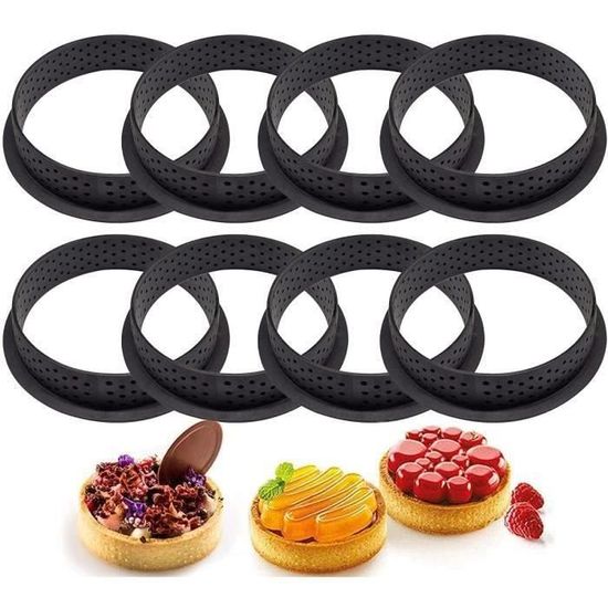 AC09165-Moule à Gateau Perforé Cutter Forme Ronde Mousse Cercle Anneau ...