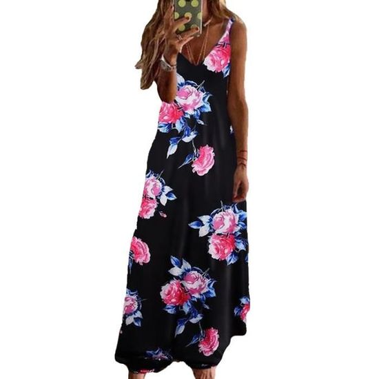 Robe Femmes - longue été à fleurs pour HF16h 16heisemeiguihua - Cdiscount Prêt-à-Porter