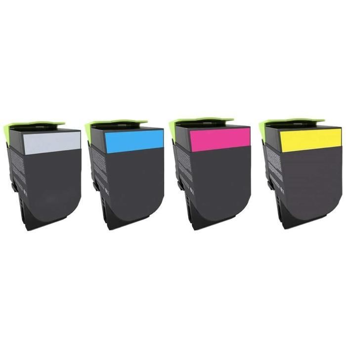 Fg encre pack de 4 toners remplace pour lexmark cx317 cx317dn cs317 ...