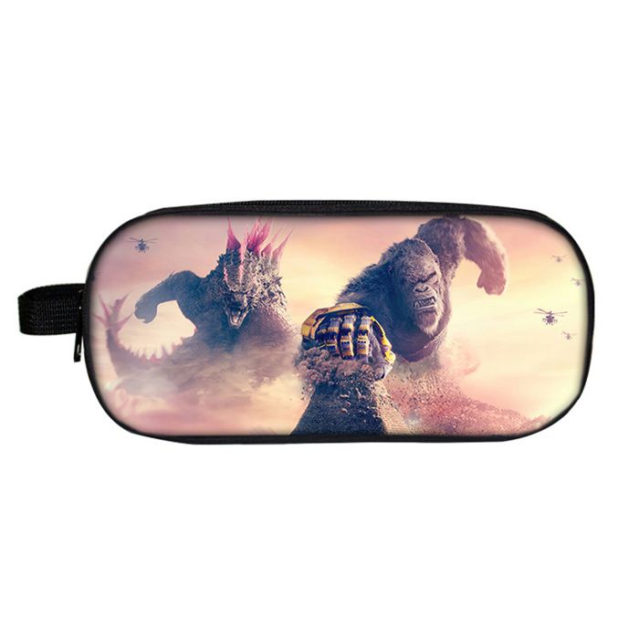 Godzilla Kong Trousse à Crayons 2 Compartiments, Grande capacité pour ...