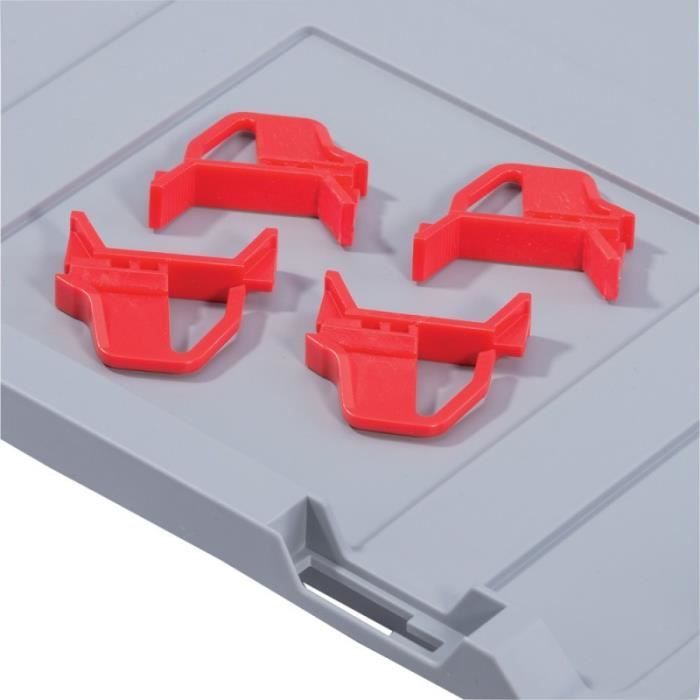 Clips pour Boite EuroBox ,rouge (VE4St.) - Cdiscount Bricolage
