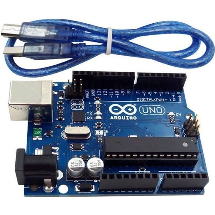 Carte de développement UNO R3 MEGA328P ATMEGA16U2 + câble USB ...