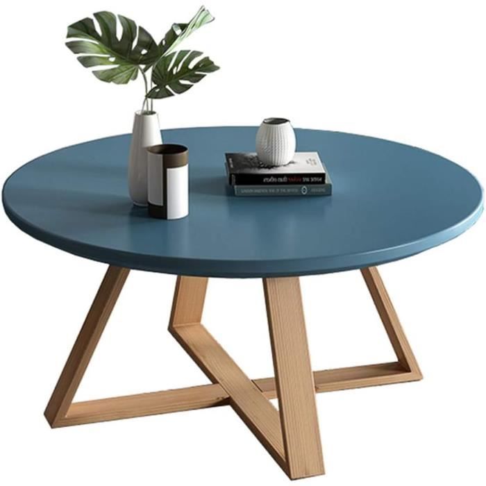 Tables basses rondes en bois pour le salon, table de salon ronde basse ...