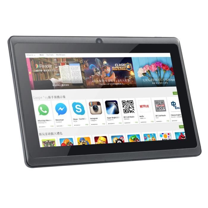 Tablette 7 pouces Q88 Android 4.4 Quad-Core 8 Go PC double caméra WiFi ...