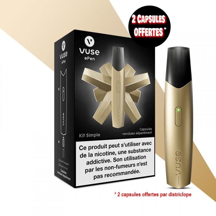 KIT VUSE EPEN GOLD (OR) AVEC 2 CAPSULES OFFERTES - Cdiscount Au quotidien