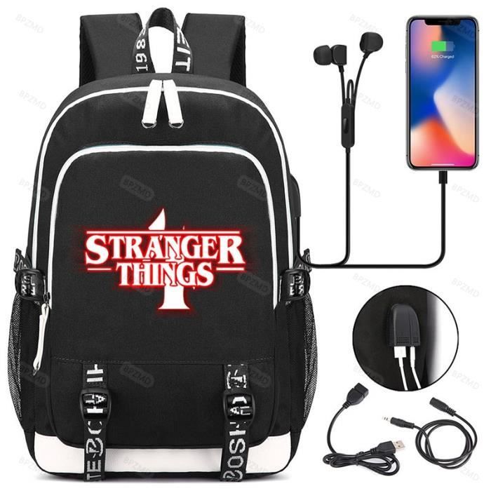 Stranger Things Season 4 Backpack Boys for School Girls Backpack Usb ...