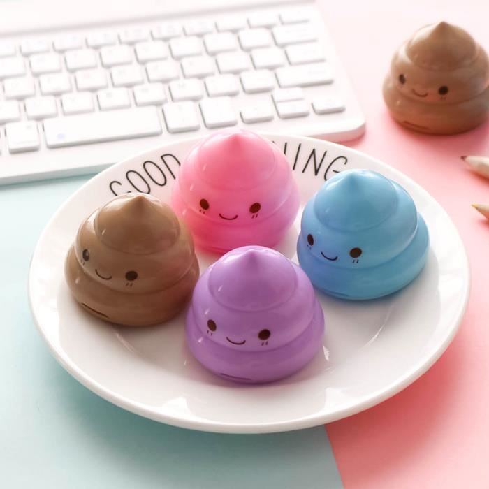 Mini taille crayon mécanique forme caca cartoon fournitures scolaires ...