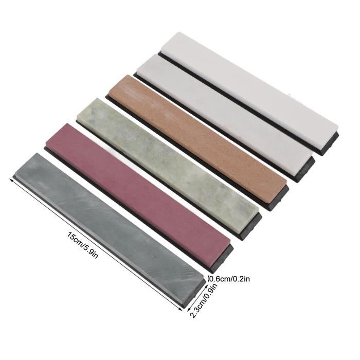 Pierre à aiguiser les couteaux Ensemble de Pierres à Aiguiser en Matériau Premium, Affteur de ...