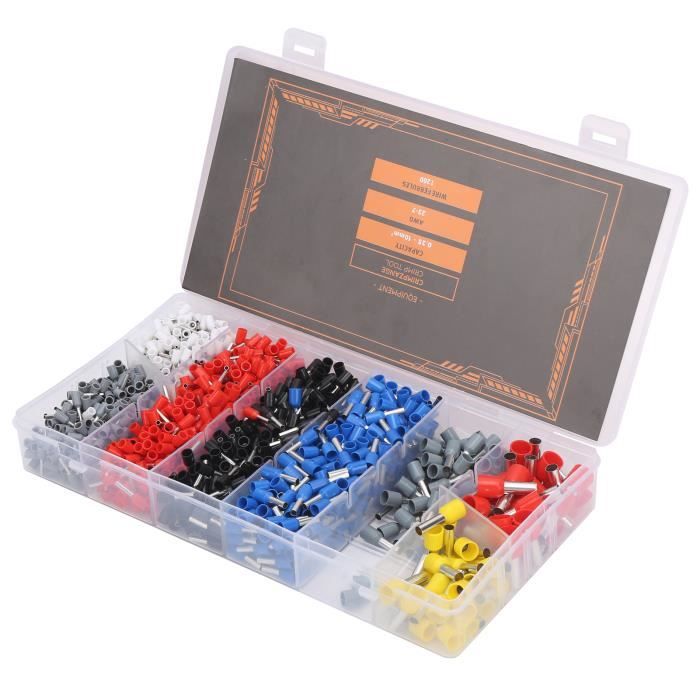 EJ.life kit de borne à broche à sertir Embouts de fil 1200Pcs ...