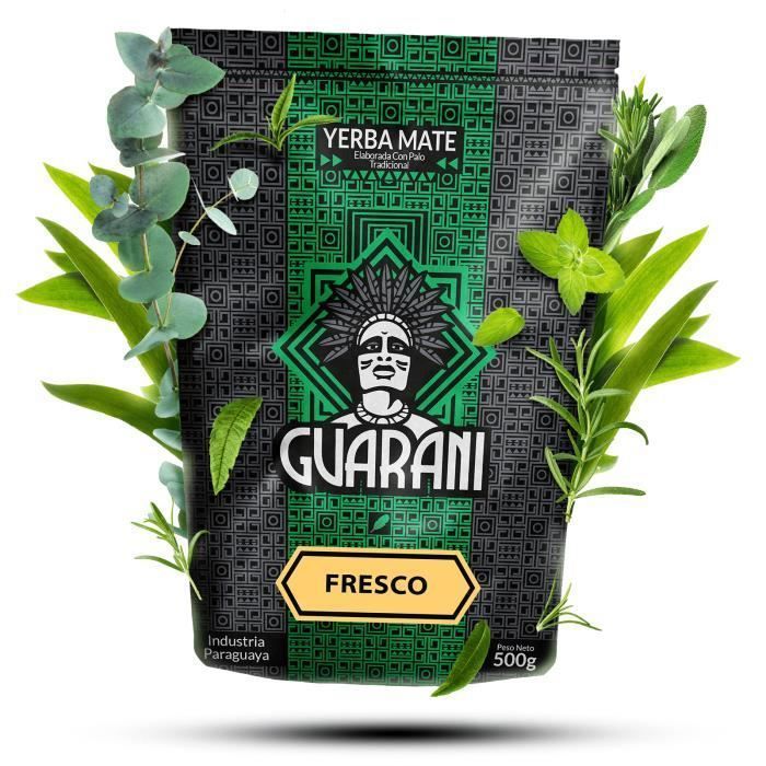 Yerba Mate Guarani Fresco Herbes Naturelles Maté Vert Fumé du Paraguay ...