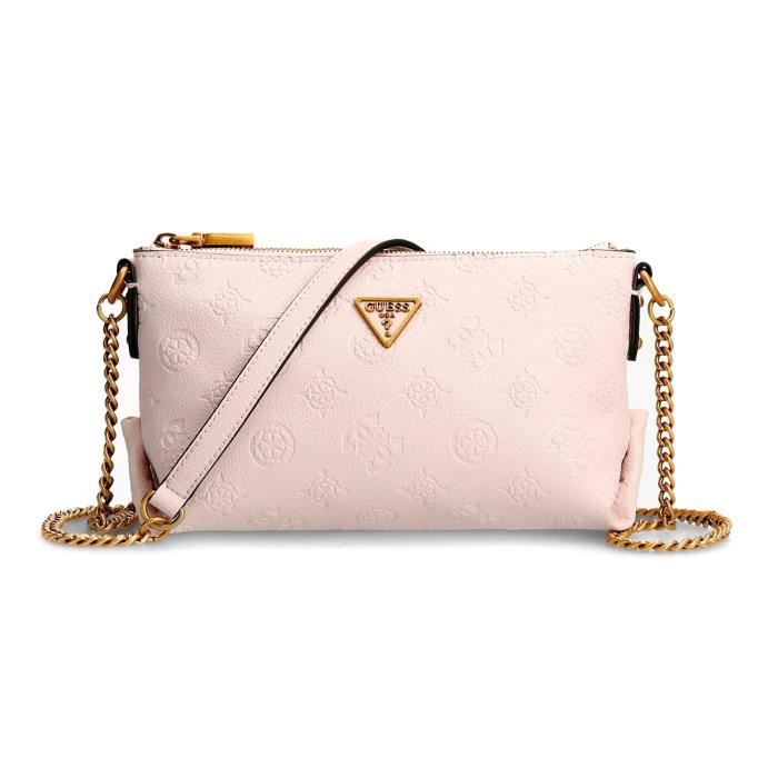 GUESS Helaina Mini Maimie Crossbody Top Zip Pale Rose [204176] - sac à ...