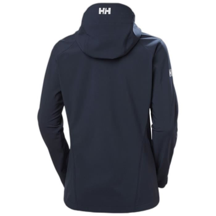 Veste à capuche femme Helly Hansen Paramount Softshell - Navy - Manches ...