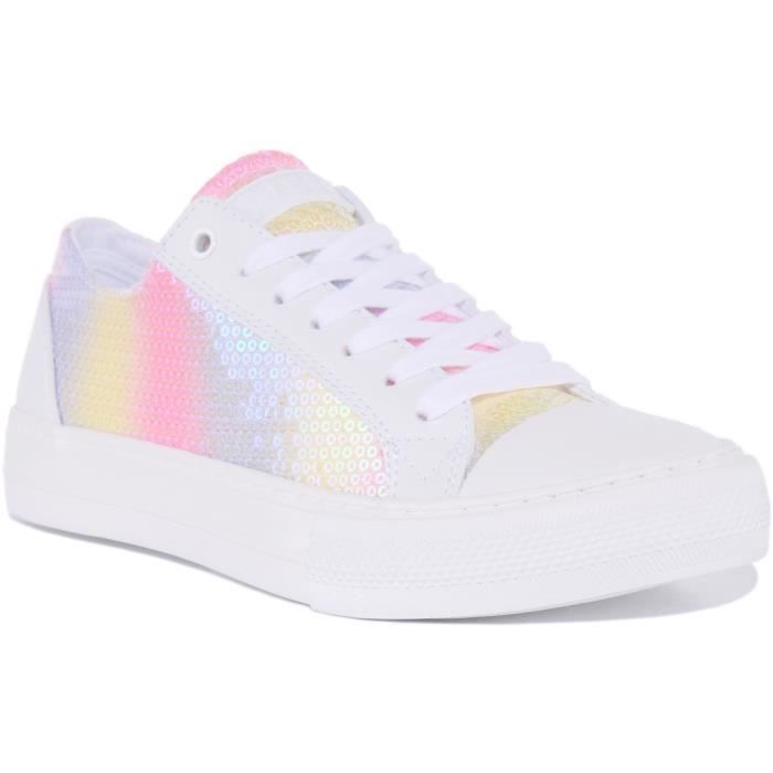 Guess Passit Baskets casual à lacets pour femmes en multicolore ...