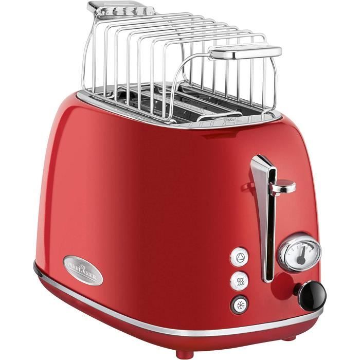 ProfiCook PC-TA 1193 Grille-pain 2 tranches vintage Boitier en acier ...