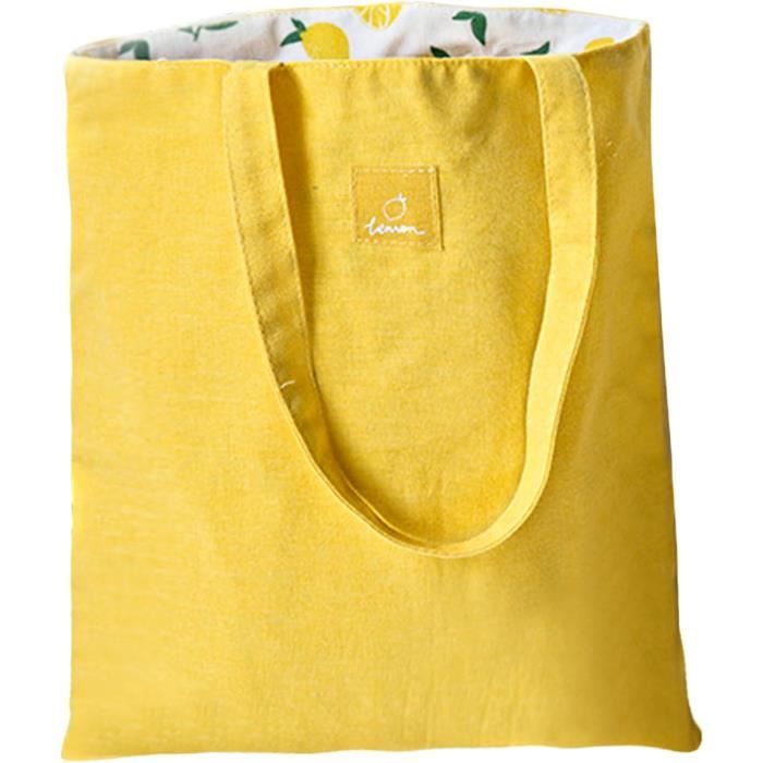 ASFINS Tote Bag Toile, Cabas Tote Bag Sac de Courses Sac Fourre Tout ...
