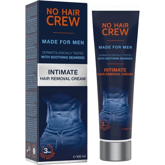 NO HAIR CREW Crème dépilatoire intime, extra douce pour les zones ...