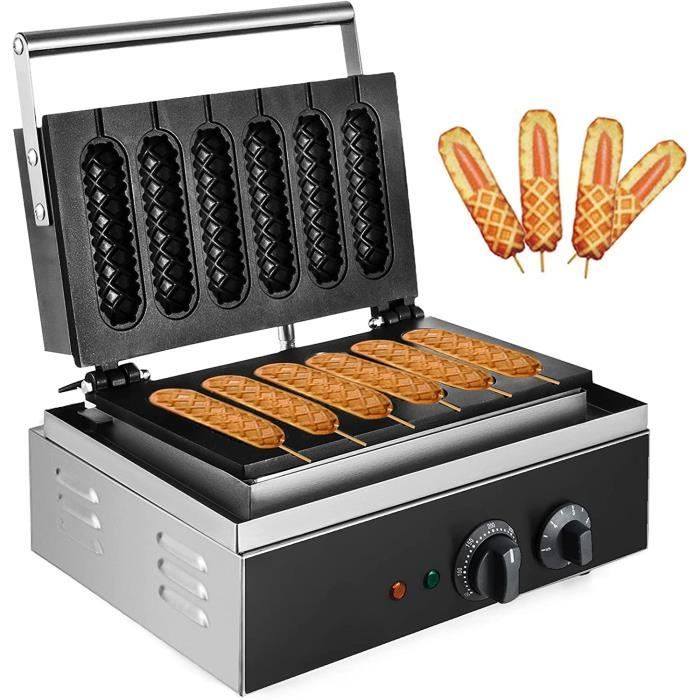 VEVOR Gaufrier électrique 1500W, Machine à Gaufre SC-118, Gaufres à hot ...