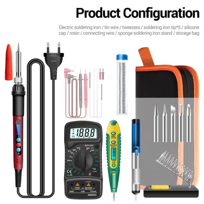 Fer à Souder 220V 60W 180~500℃ FER A SOUDER KIT - Cdiscount Bricolage