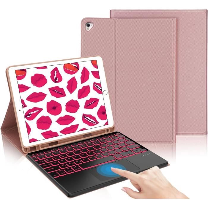 Coque Clavier Avec Touchpad Pour Ipad 9.7'', Iipad 6Ème Génération 2018-Ipad 5Ème 9.7 2017-Ipad ...