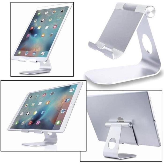 Support Dock Pied Aluminium Métallique pour Tablette iPad Smartphone ...