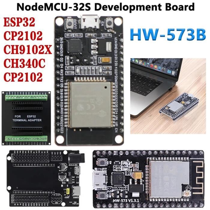 ESP32 M-Type-C 30P - ESP32 NodeMCU-32S 6 000 Broches d'E-S de Conseil ...