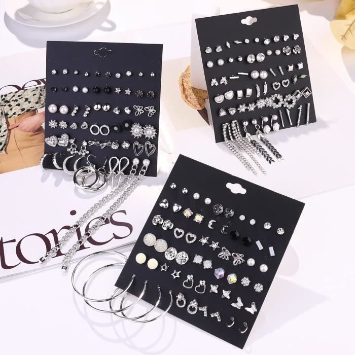 925 Argent Sterling Japonais Micro Incrustain Cristal D'Étoile À Quatre ...