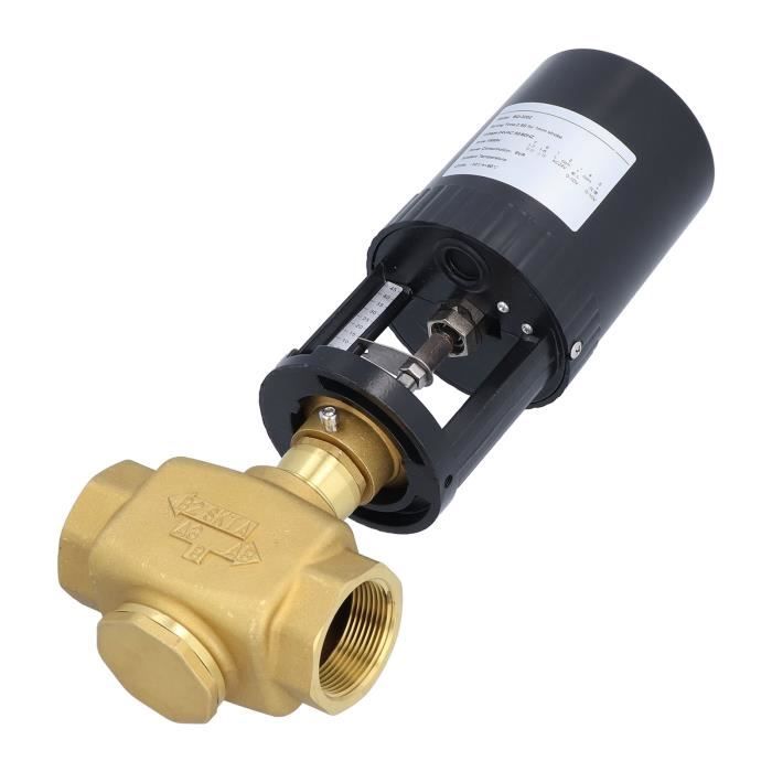 Vanne motorisée électrique - DN32 - AC 24V - Laiton - Faible consommation - 2 voies - Cdiscount ...