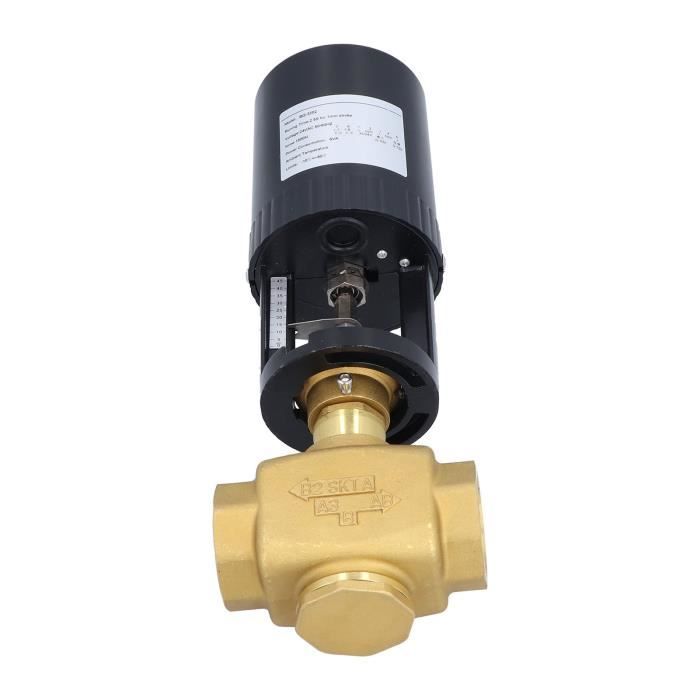 Vanne motorisée électrique - DN32 - AC 24V - Laiton - Faible consommation - 2 voies - Cdiscount ...