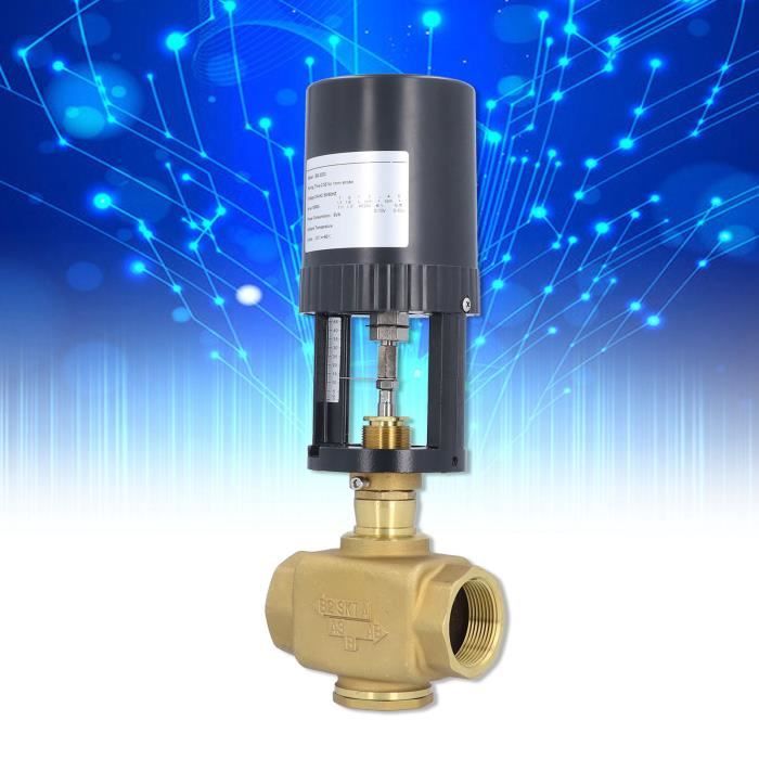 Vanne motorisée électrique - DN32 - AC 24V - Laiton - Faible consommation - 2 voies - Cdiscount ...