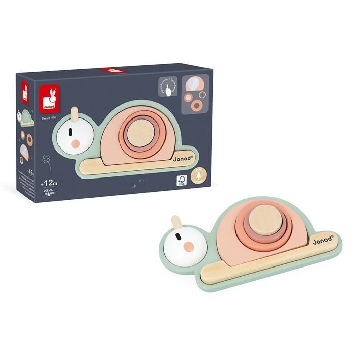 Empilable Sensoriel Escargot Sweet Cocoon - 6 Pièces en Bois FSC à ...