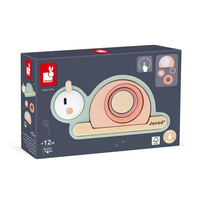Empilable Sensoriel Escargot Sweet Cocoon - 6 Pièces en Bois FSC à ...
