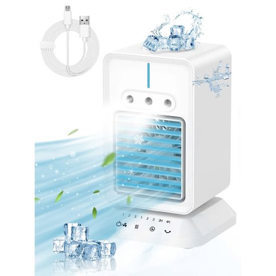Climatiseur Mobile, Climatiseur Portable, 4 en 1 Refroidisseur d'Air, Climatiseur Mobile ...