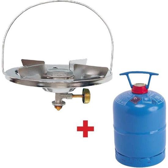 Kit réchaud de camping à gaz 586480 Oxyturbo + Bouteille de gaz ...
