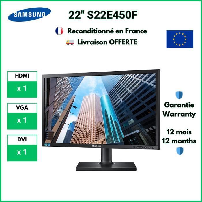 22" Samsung S22E450F 1920x1080 HDMI VGA DVI 5 ms 250 cd/m² 1 000 : 1 ...