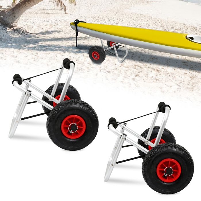 Daromigo Chariot de kayak 2pcs Chariot de Transport pliant d'alliage d ...