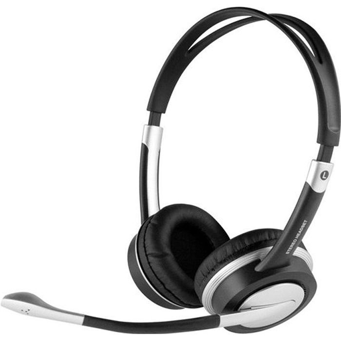 Casque Micro APM 2 Oreillettes Filaire avec Contrôle du Volume ...