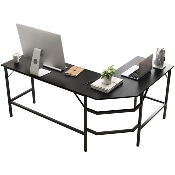 SogesHome Grand bureau d'angle en forme de L pour la maison et le ...