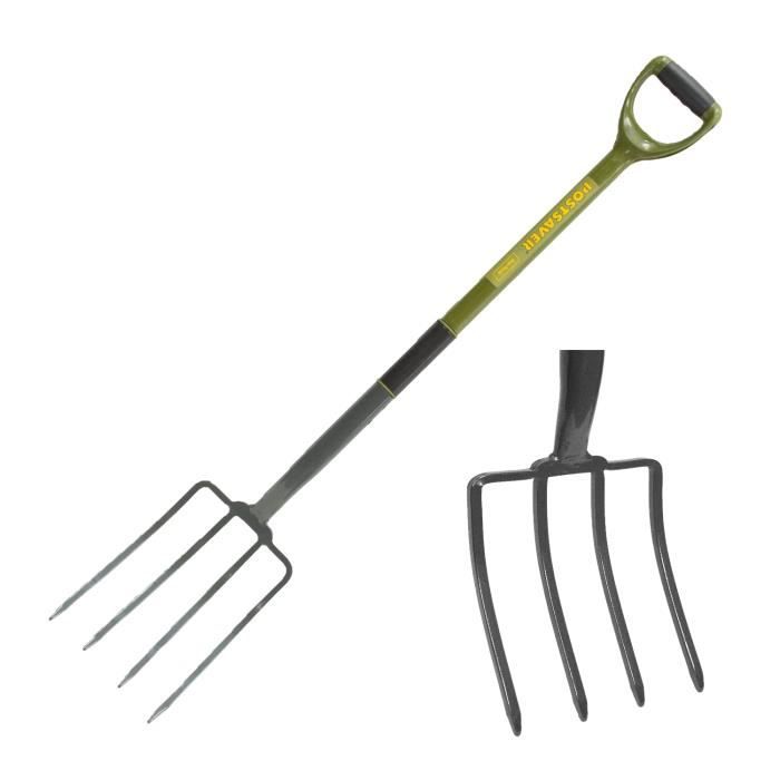 Fourche de jardin professionnelle en métal forgé Fourche à creuser ...