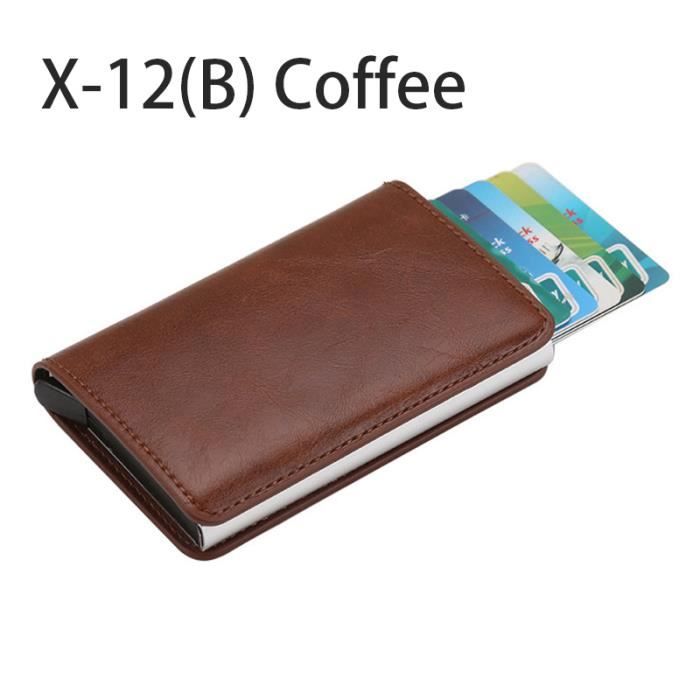 Café - cartes RFID en aluminium, boîte à cartes bancaire automatique à ...