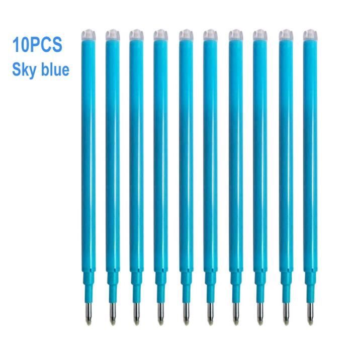 Recharge de stylo gel effaçable rétractable,pointe de 0.7mm 0.5mm ...