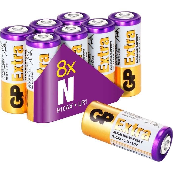Piles LR1 - Lot de 8 Piles | Extra | Batteries LR1 N AM5 - E90 ...