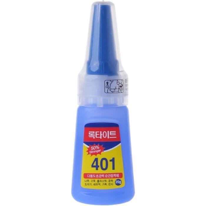 LI-lijun Adhésif Rapide instantané 401 Fixation Rapide, Bouteille 20g ...