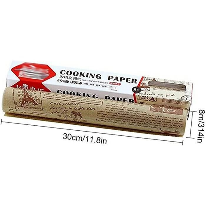 Papier sulfurisé pour la cuisson, résistant aux hautes températures ...
