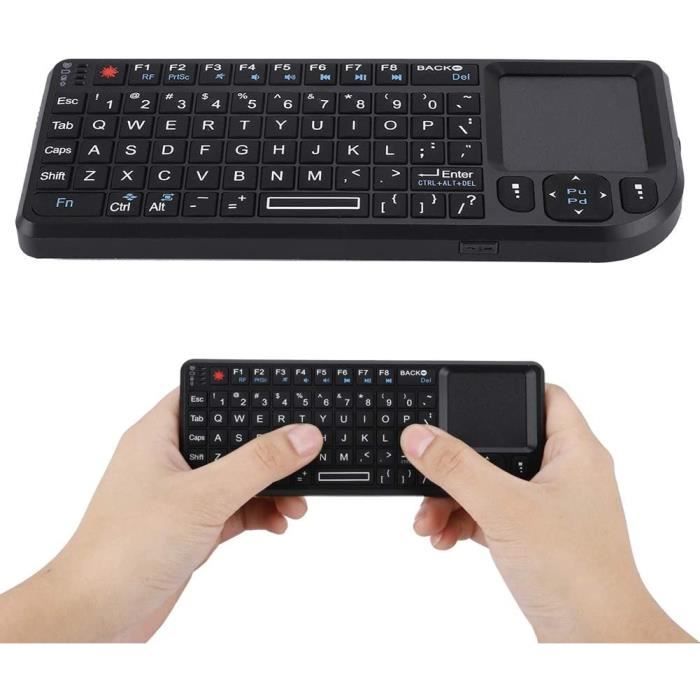Mini Clavier Gaming, 2,4 GHz USB Clavier sans Fil avec Pavé Tactile ...