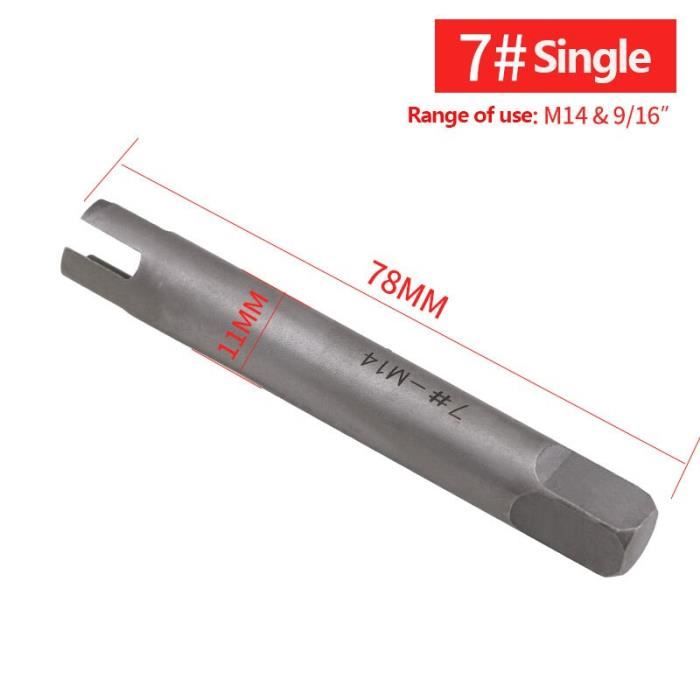 Extracteur de tête cassée, Kit de démontage de boulon d'écrou endommagé ...