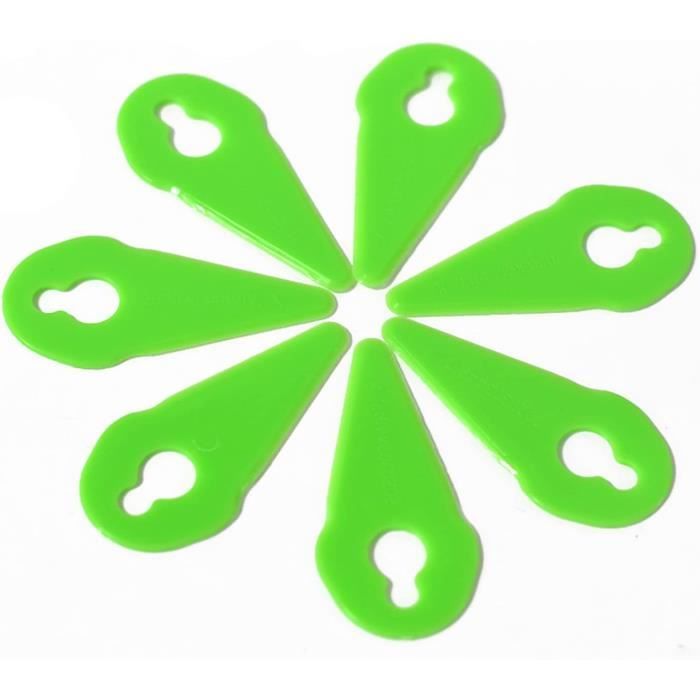 Lot De 50 Lames De Rechange Durables En Plastique Pour Tondeuse À Gazon ...