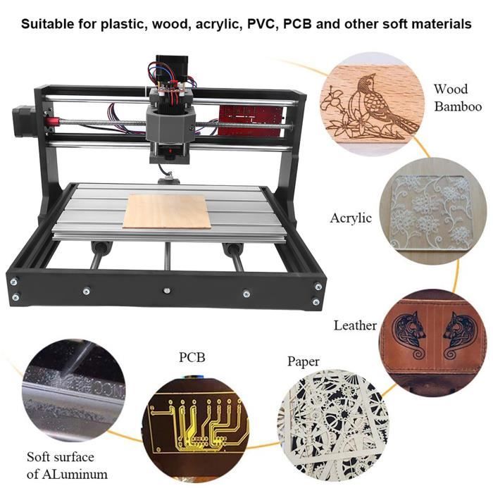 Machine De Gravure Mini Graveur Laser Cnc 3018 Pro, Machine À Graver ...