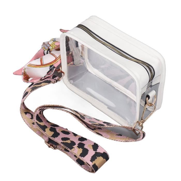 Fafeicy Sac Transparent avec Bandoulière Léopard - Capacité, Style ...